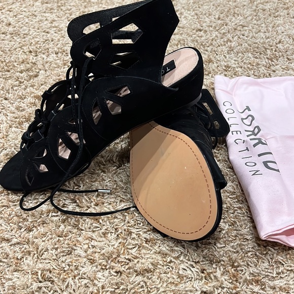 torrid | Shoes | Torrid Collection 1 Wide Lace Up Velvet Wedge ...